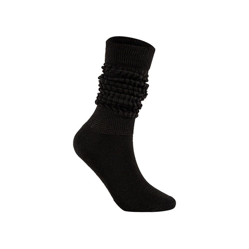 Ruched Ankle Sock – Black | Nat’v Basics – natvbasics.com
